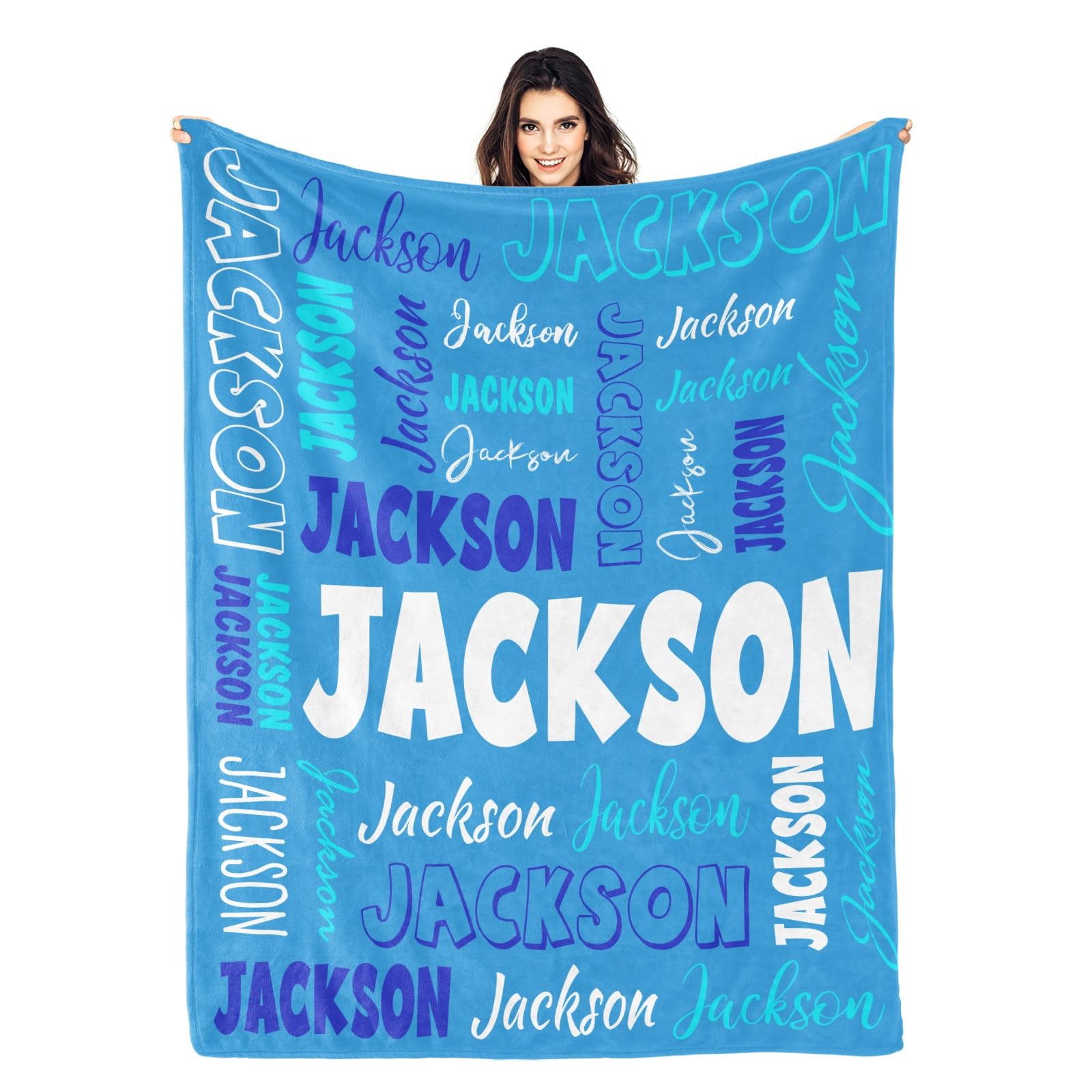 Amazon.com: Dr.TOUGH Personalized Blankets for Kids Adults Personalized ...