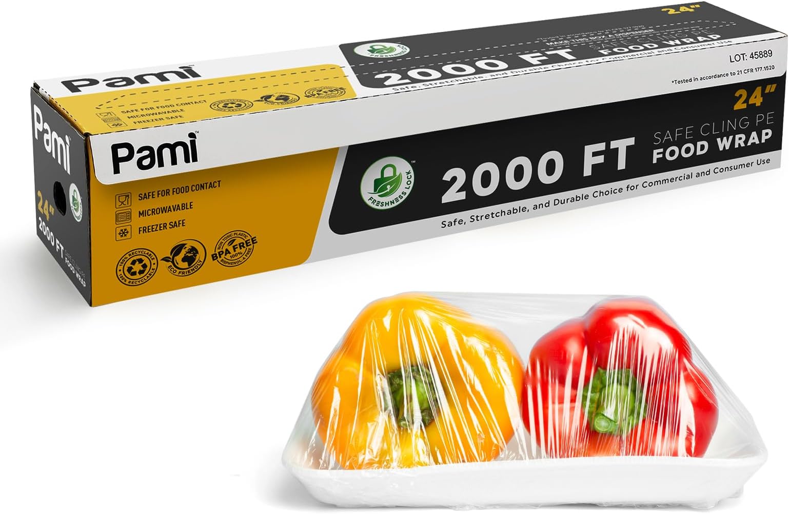 Amazon.com: (24"W x 2,000 Feet) SealWrap Cling Classic ZipSafe Plastic ...