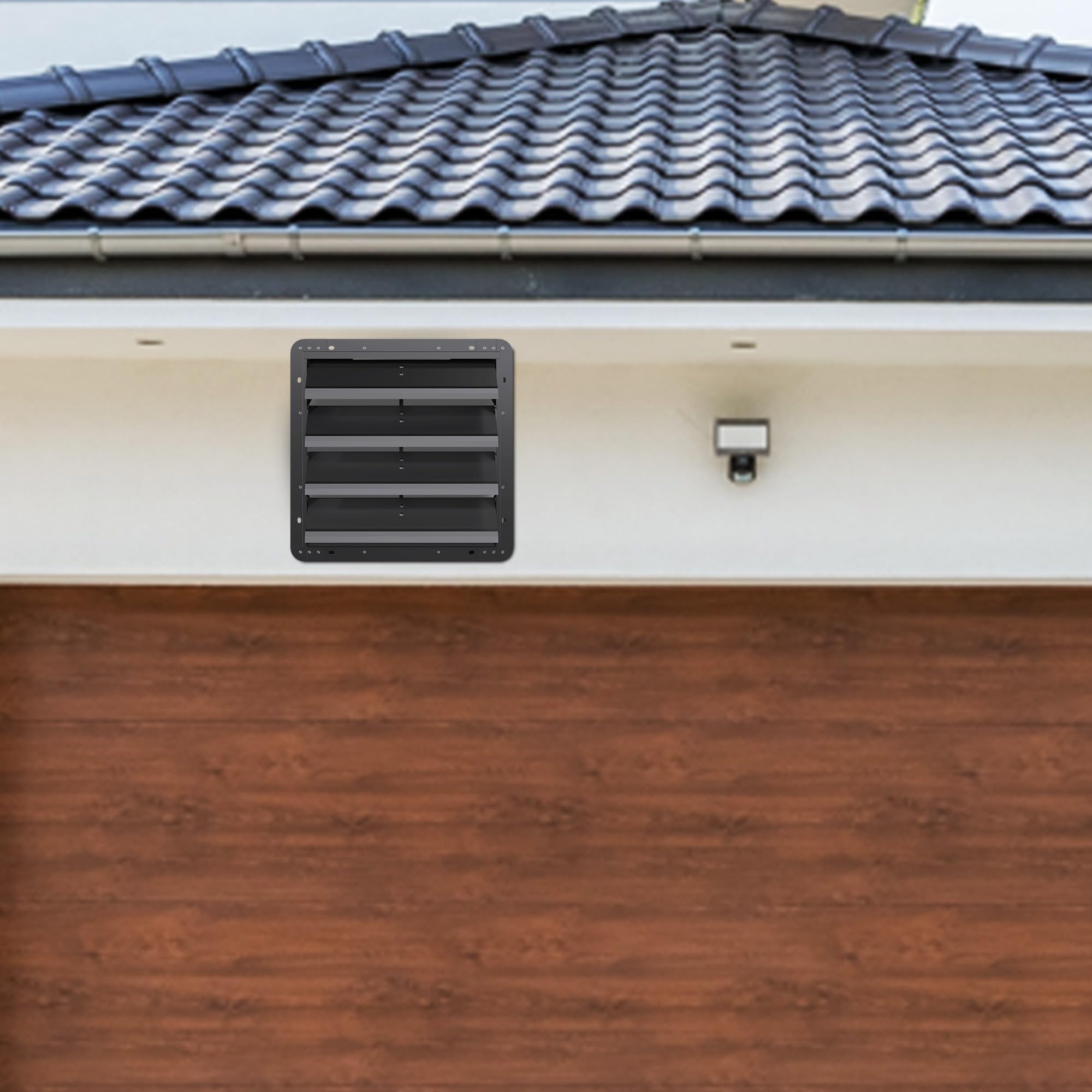 Snapklik.com : 16 Inch Aluminum Automatic Shutter Louver Vent