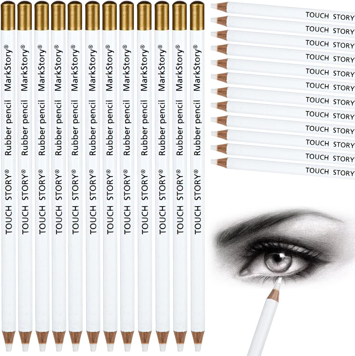 KOH-I-NOOR White Coal Pencils (Pack of 3) : Amazon.co.uk: Stationery ...