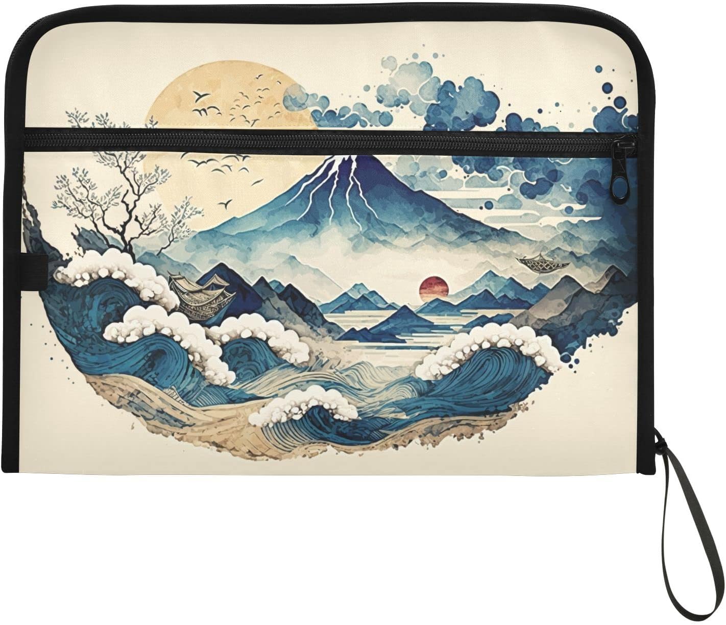 Expanding File Folder (Vintage Japanese Landscape), Accordion Document ...