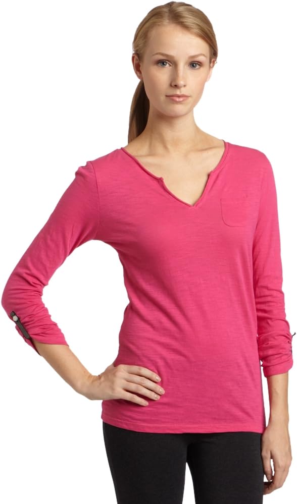 Intimo Women's Long Sleeve Lounge Top, Pink, X-Large at Amazon Women’s ...
