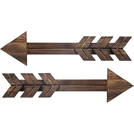 Amazon.com: Dahey Rustic Wooden Arrow Wall Decor Farmhouse, 15" Wood ...