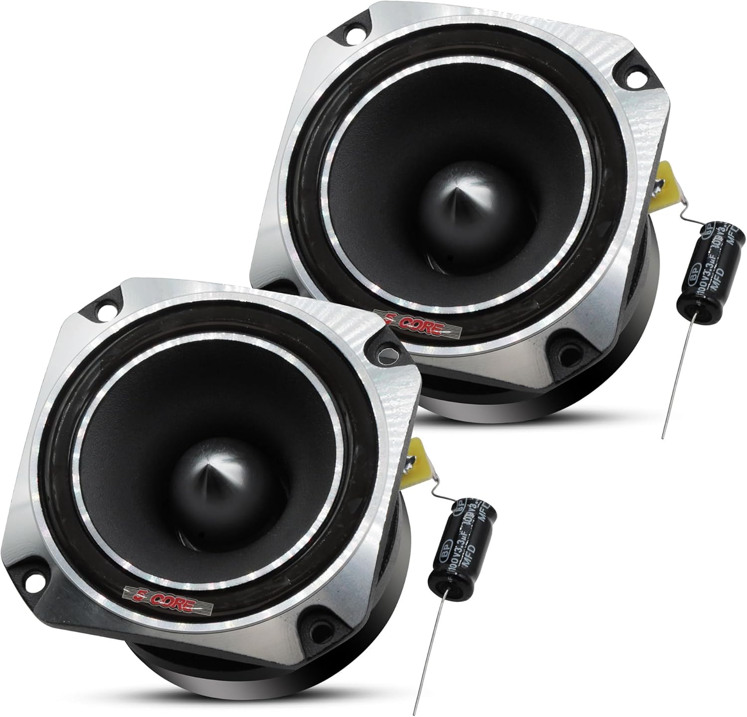Amazon.com: 5 CORE Tweeters Speakers Car Audio Pair 600W Combined Peak ...