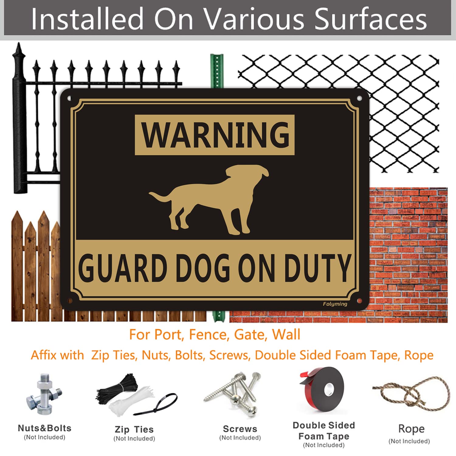 Beware Of Dog Sign Fafo Security Sign Keep Gate Closed Signs Dogs In ...