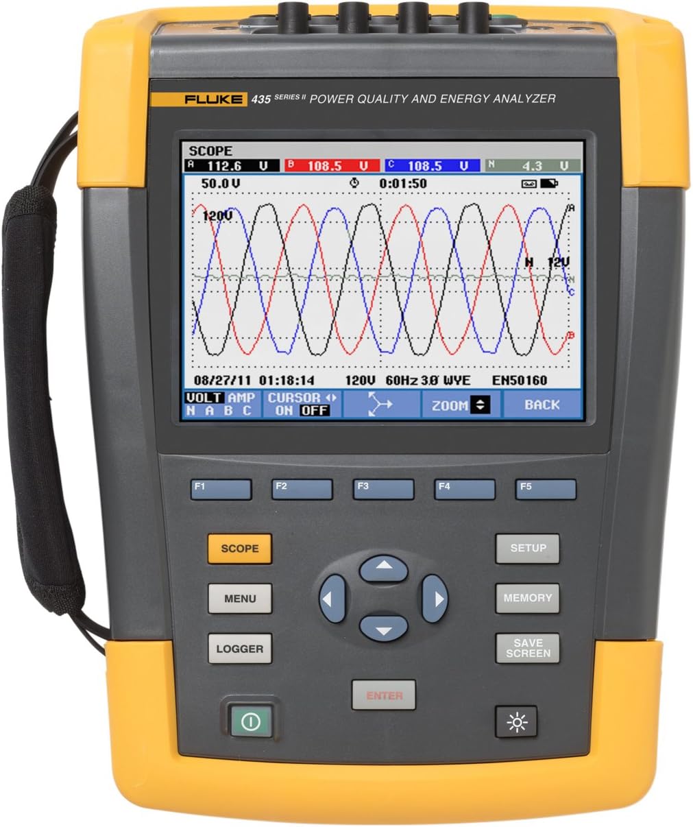 Fluke 435 Series II Three-Phase Power Quality and Energy Analyzer ...