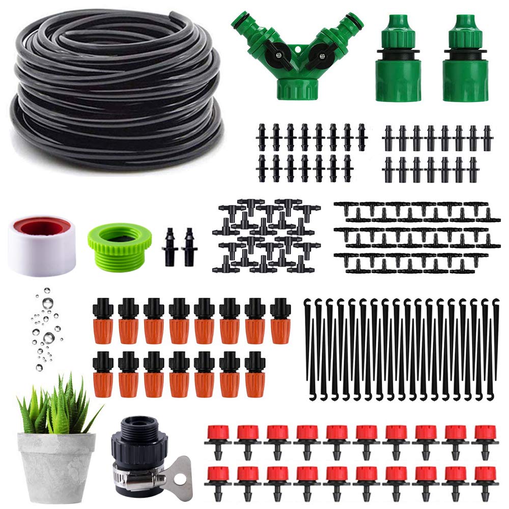 40M 150PCS Garden Irrigation System Kit - Automatic Micro Watering ...