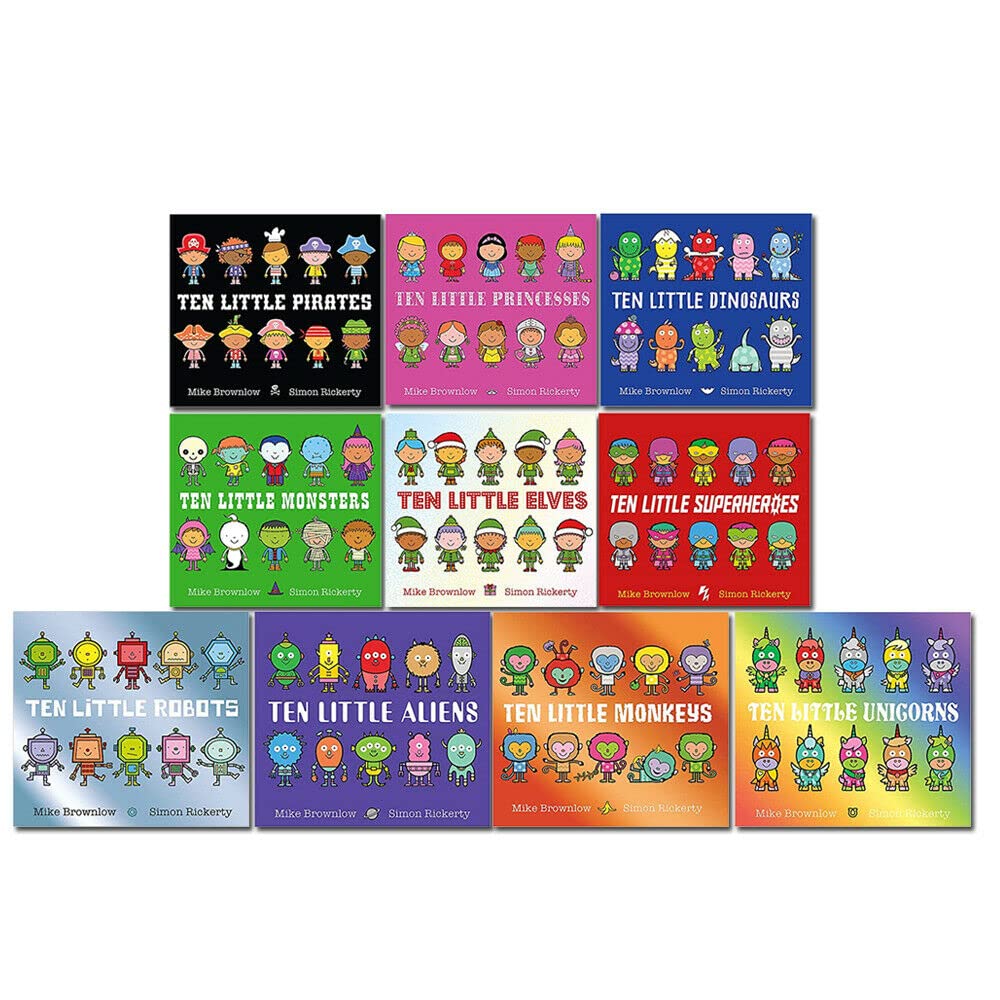 Ten Little Series Collection 10 Books Set By Mike Brownlow (Pirates ...