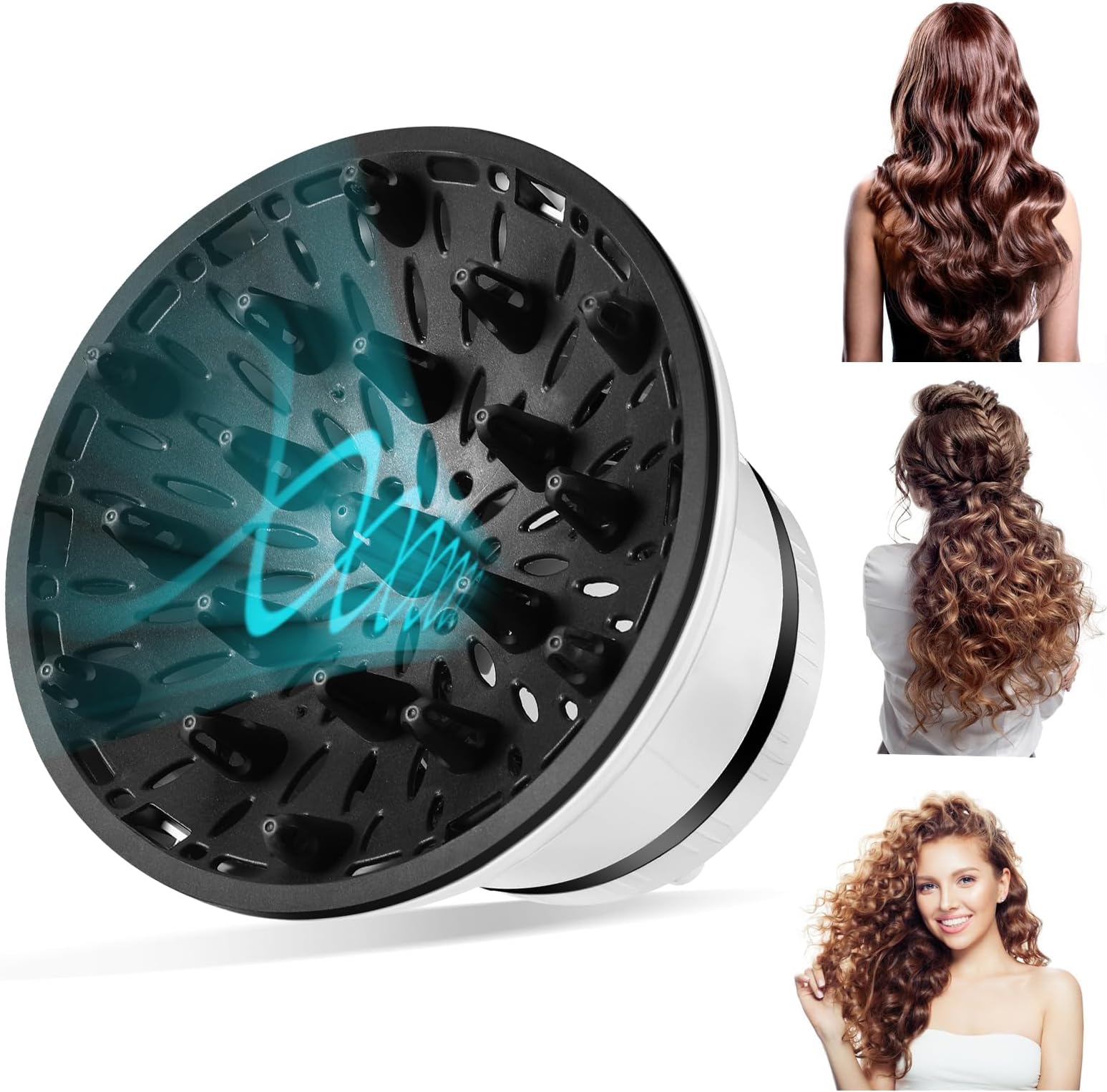 Amazon.com: LINGSFIRE Diffuser Attachment for Hair Dryer, 1.4"-3.2 ...