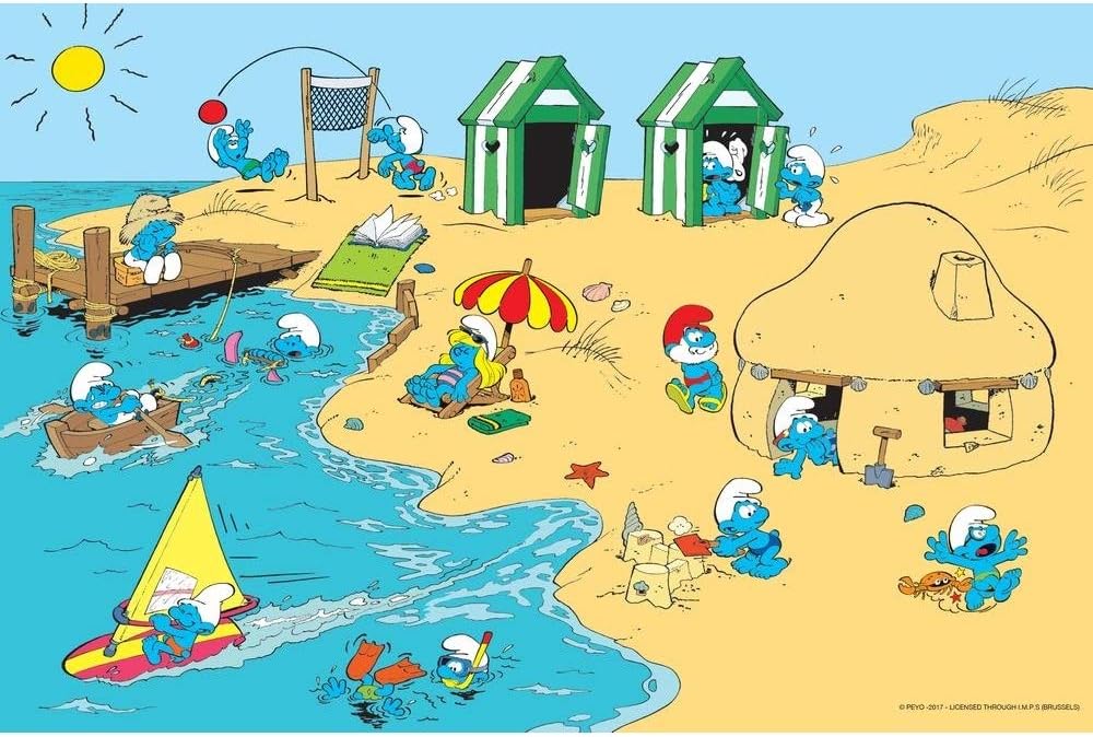 Art To Print Visual printing The Smurfs (At the sea) - Acrylic ...