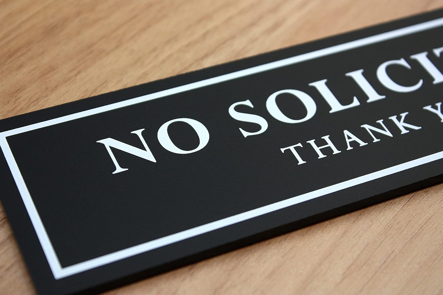 Kubik Letters Letrero original de No Soliciting para casa (con cinta ...