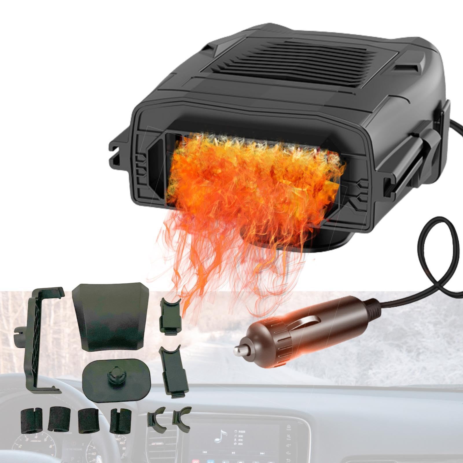 Snapklik.com : Car Heater 24V 150W Automobile Windshield Defogger And ...