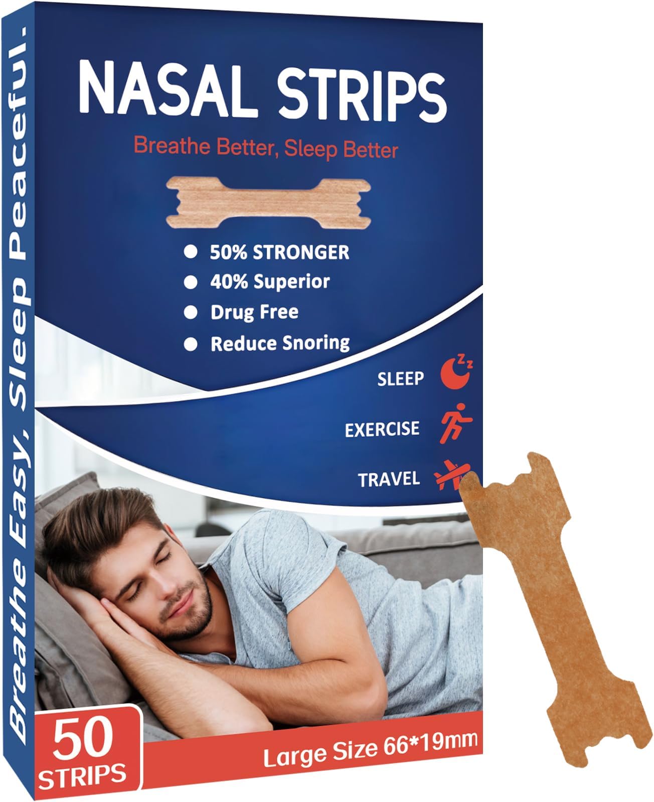Amazon.com: Nasal Strips for Snoring, 120 Count Extra Strength Nose ...