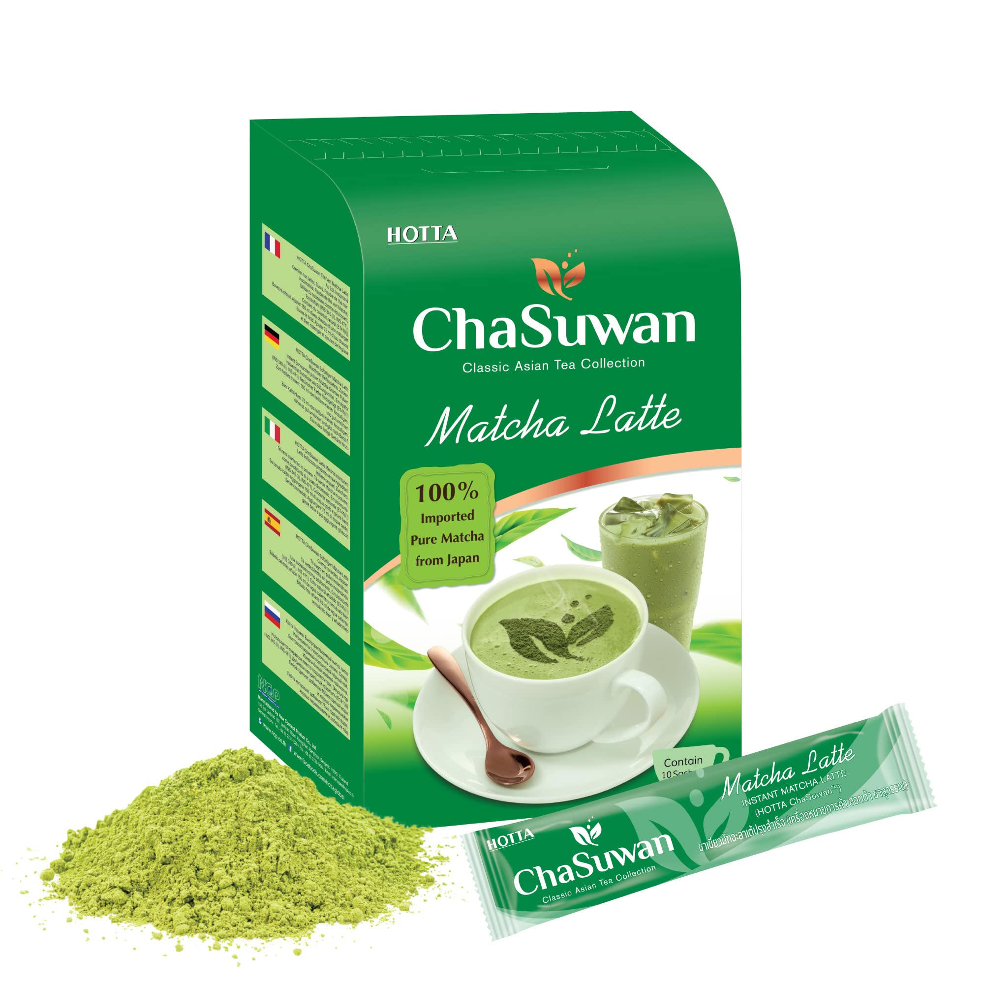 Amazon.com: HOTTA ChaSuwan Matcha Latte Milk Tea Mix Authentic Japanese ...