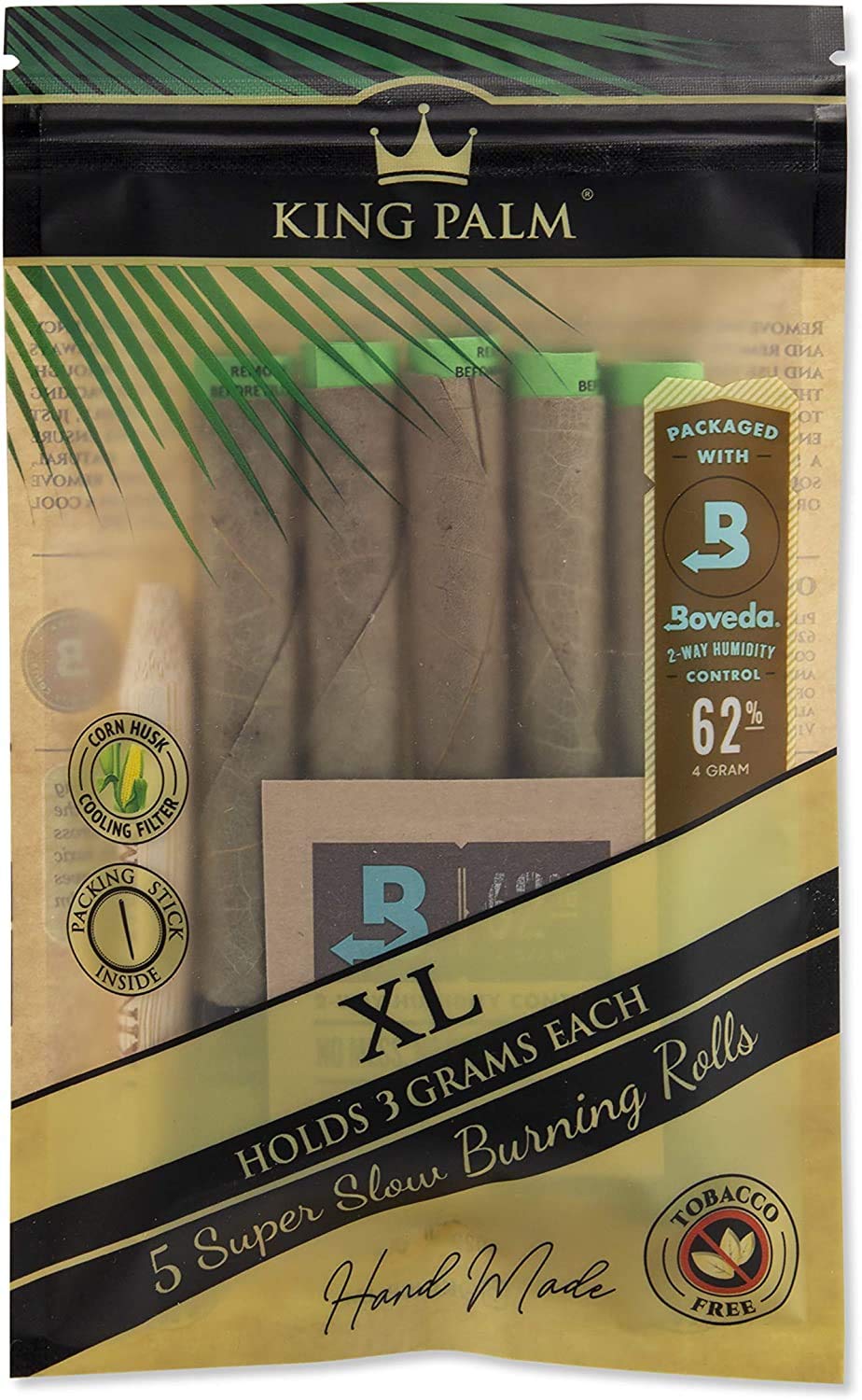 Buy King Palm Natural Pre Wrap Palm Leafs (1 PACKS OF 5, 5 ROLLS TOTAL ...