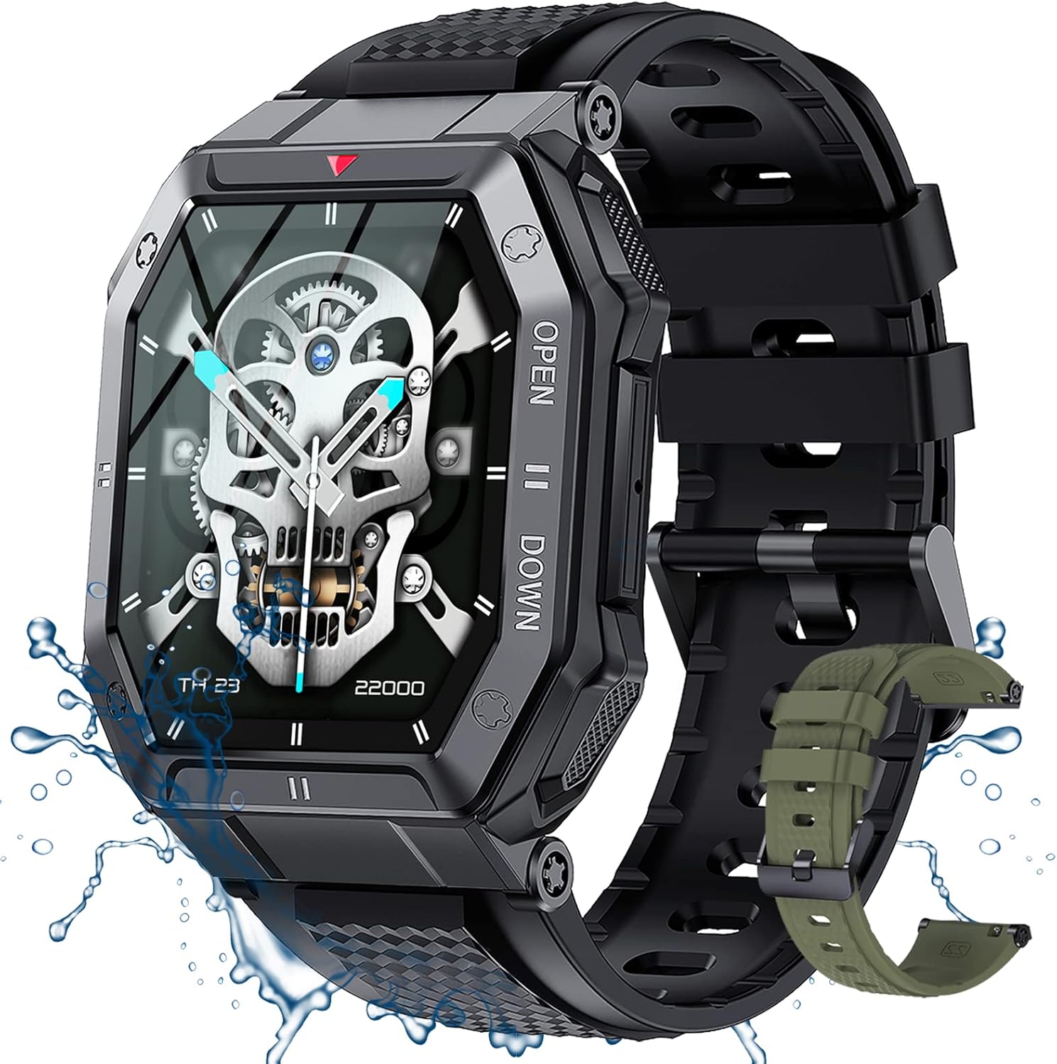 Amazon.com: PODOEIL Military Smart Watches for Men with Text and Call ...