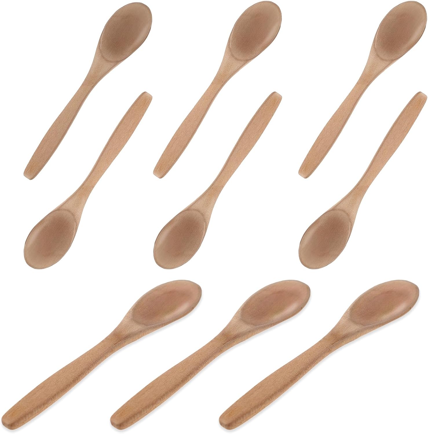 Amazon.com: Wooden Spoons, 30 Pieces Oval Wood Mixing Spoons, Small ...