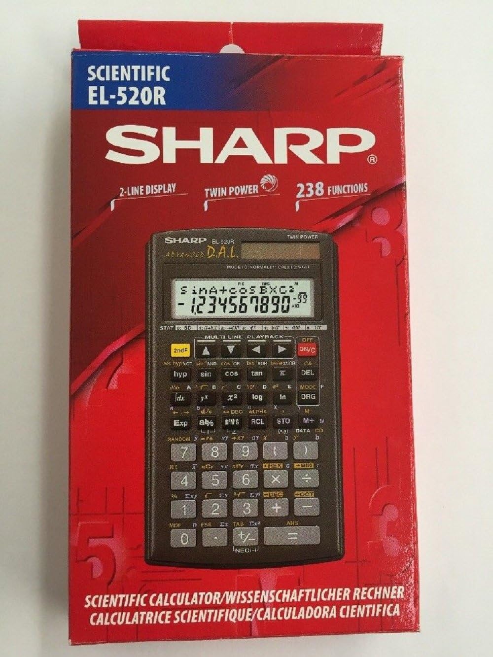 Sharp EL 520V Calculator : Amazon.co.uk: Stationery & Office Supplies