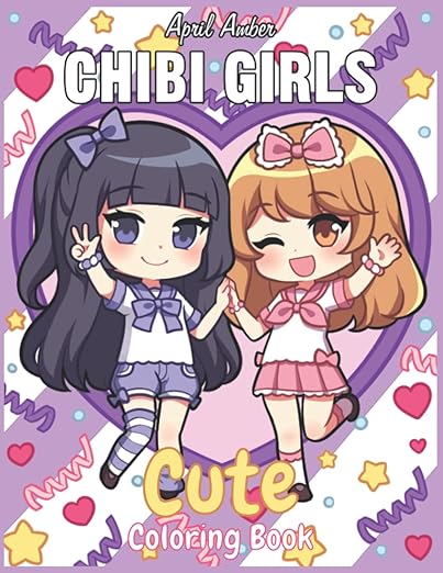 Amazon.com: Chibi Girls Cute Coloring Book: For Kids and Adults ...