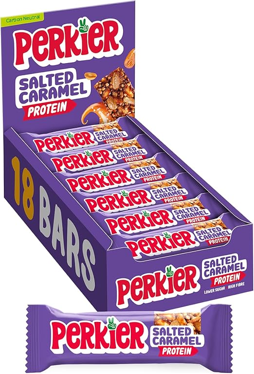 Perkier Salted Caramel Snack Bars (18 Pack) – Vegan – Gluten Free ...