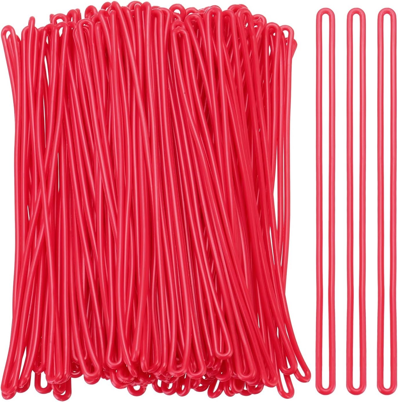 Amazon.com: PATIKIL Luggage tag Loops, 100 Pcs PVC Luggage Loop Straps ...