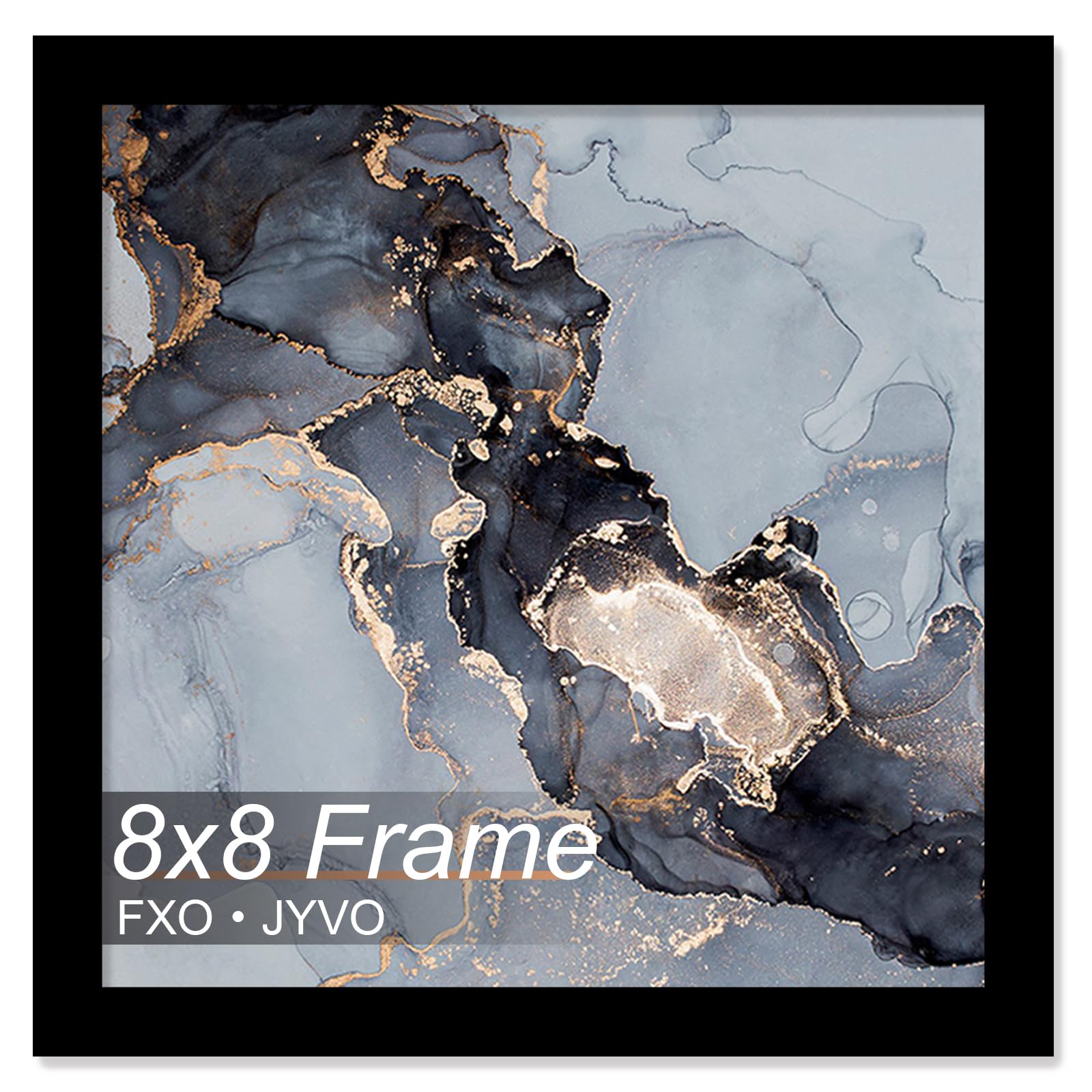 Amazon.com - Fxojyvo 8x8 Frame, Black Picture Frame for 8 x 8 Square ...