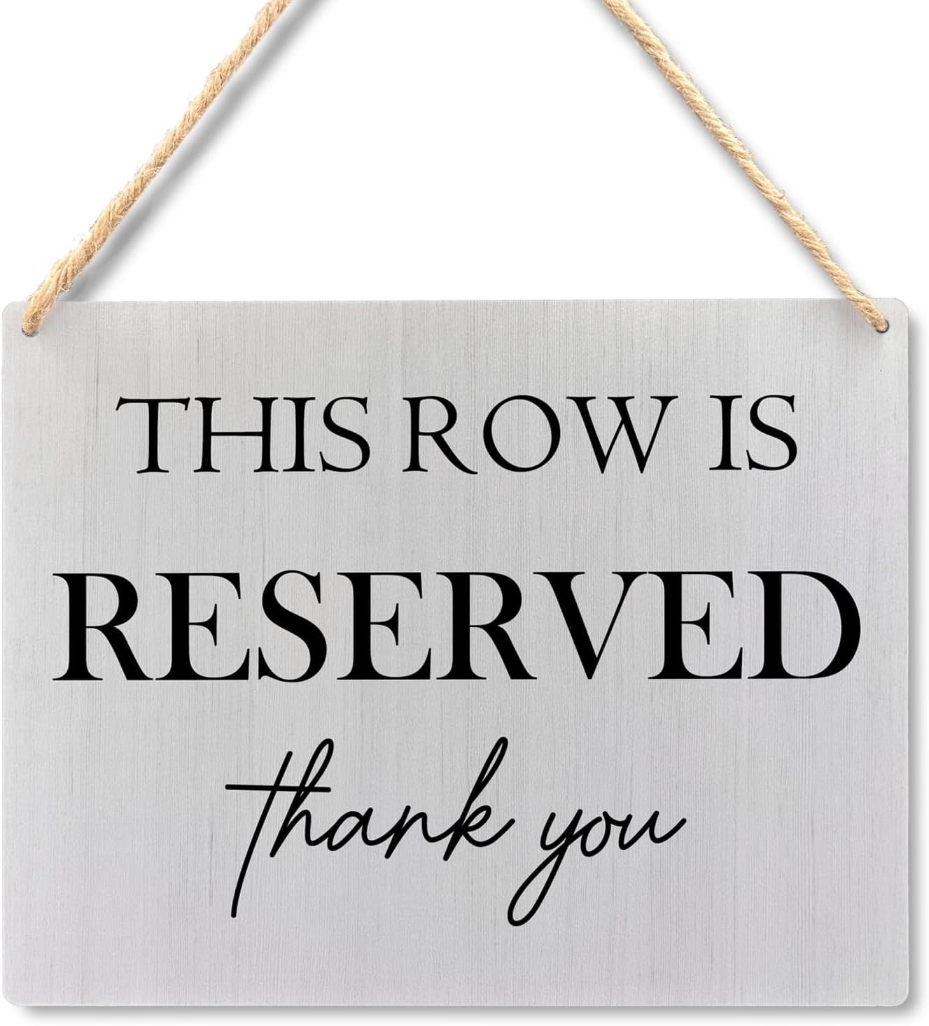 Amazon.com: 6 Pieces Wooden Reserved Seating Signs Farmhouse Wedding ...