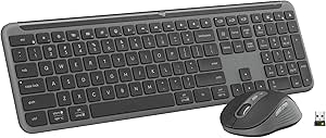 Logitech MK955 Slim Wireless Keyboard Mouse Combo for Multi-Device