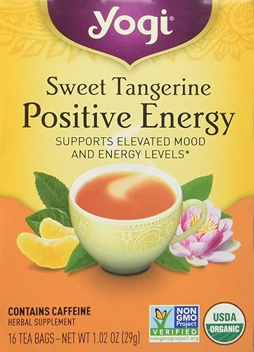 Amazon.com : Yogi Tea Sweet Tangerine Positive Energy, 16 ct : Herbal ...