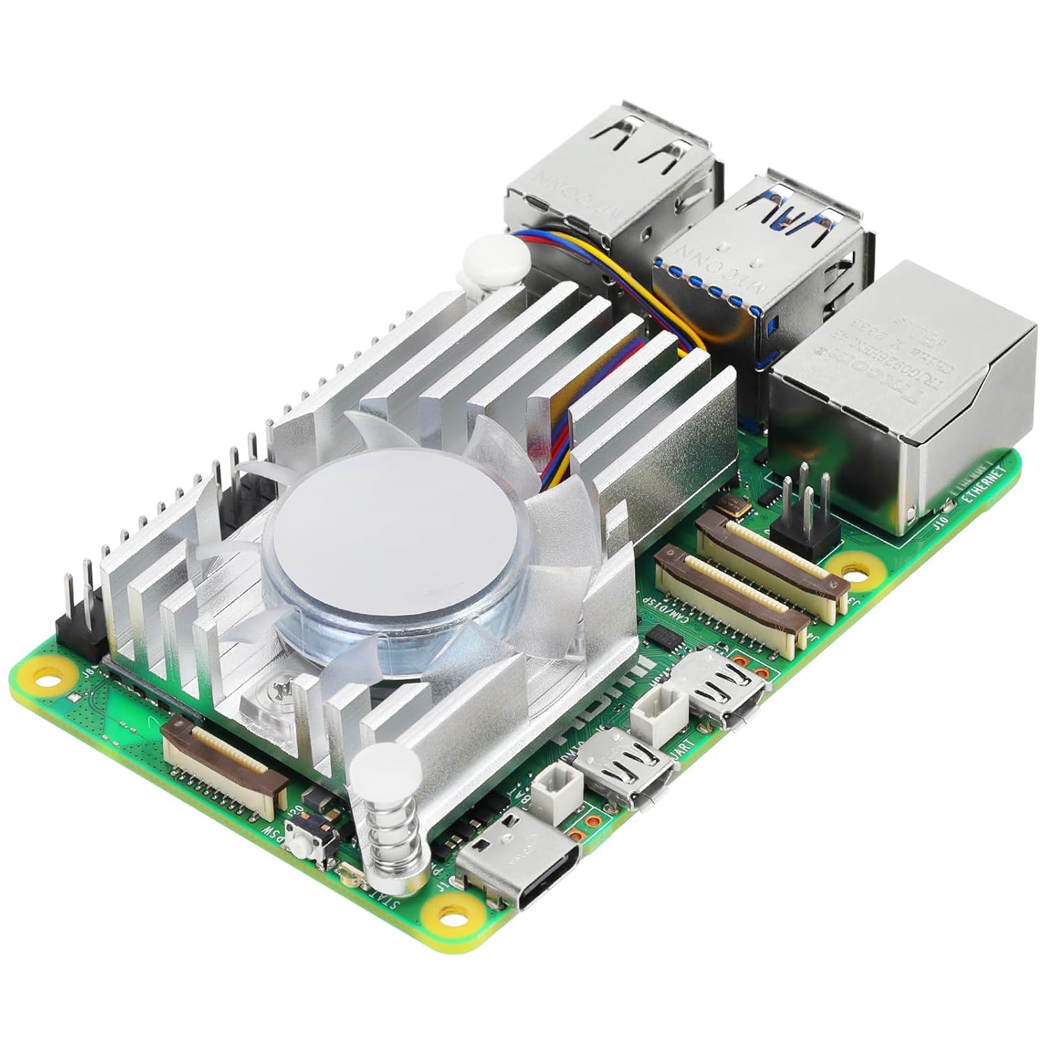 Amazon.com: MakerFocus Raspberry Pi 5 Active Cooler, Pi 5 Aluminium ...