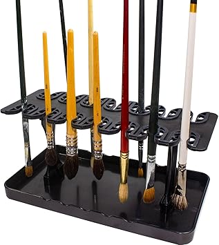 Amazon.com: CUGEBANNA Paint Brush Drying Rack for Artist(Black),Plastic ...