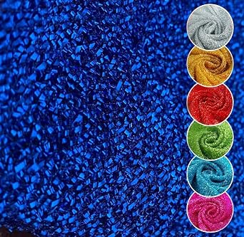Amazon.com: YYCRAFT Sparkling Tinsel Lurex Fabric by The Yard Stretch ...