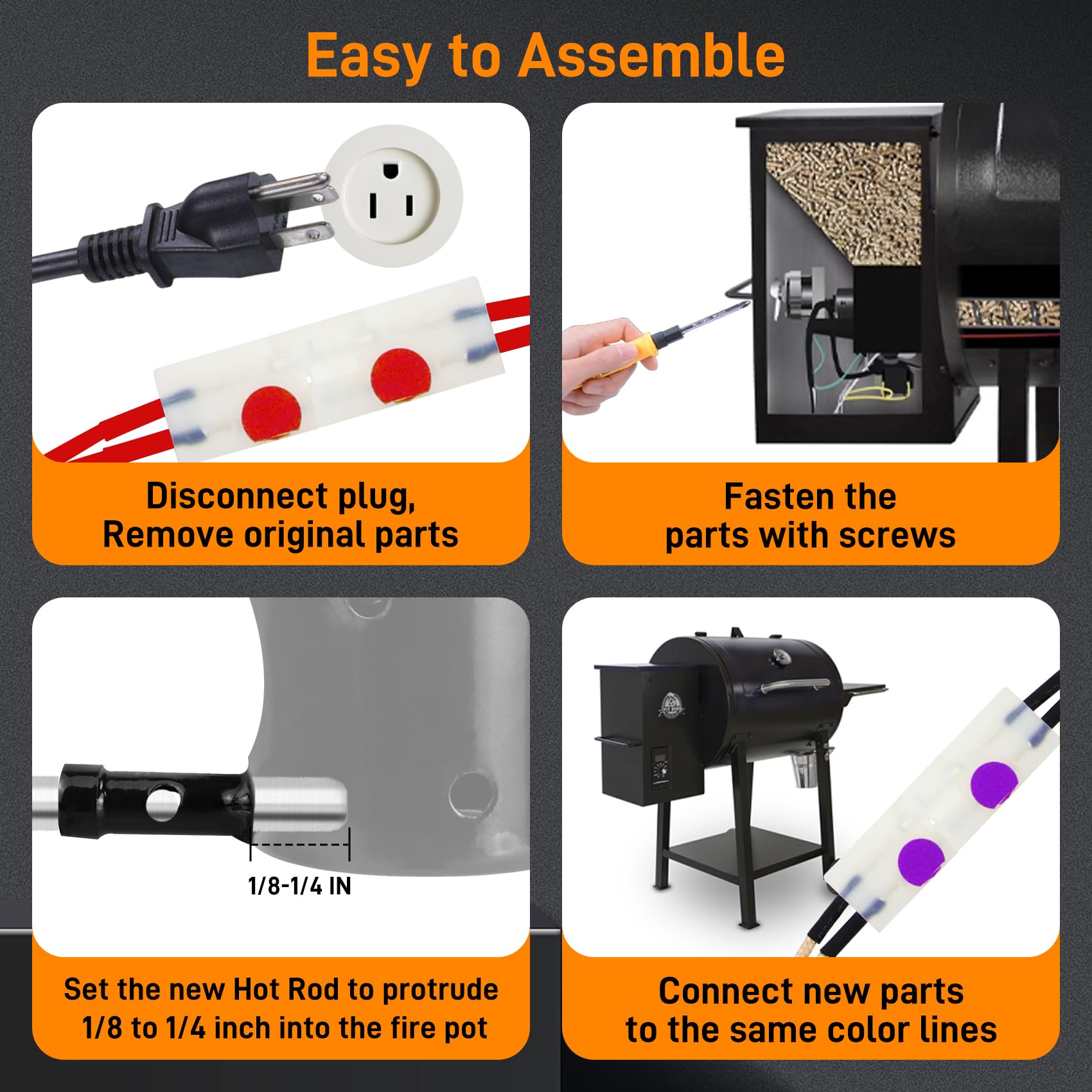 Pit Boss 820 Auger Replacement Pit Boss Auger Shaft & Motor Kit For ...