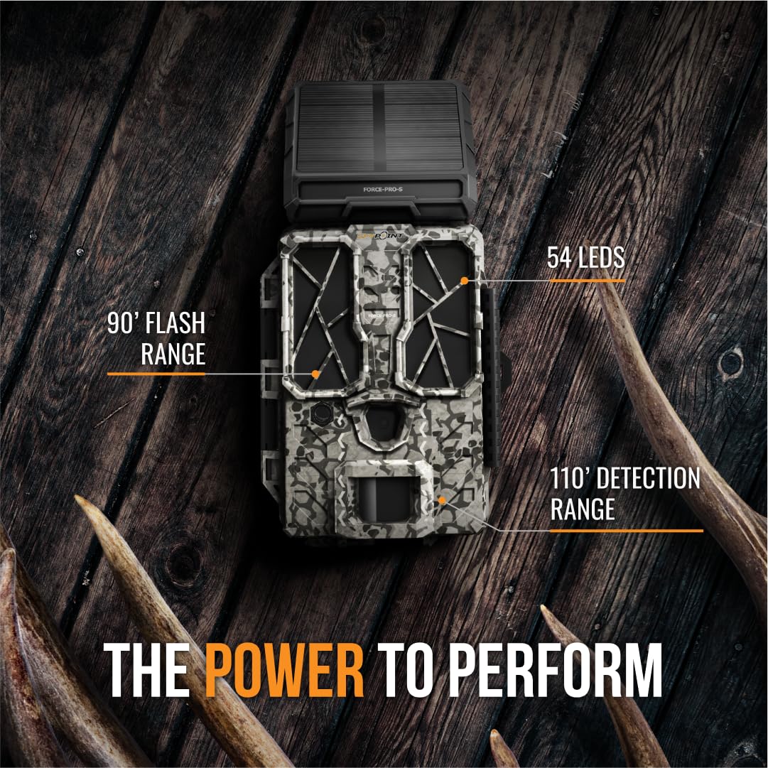 Snapklik.com : Force-PRO-S Solar Trail Camera, Non-Cellular, Integrated ...