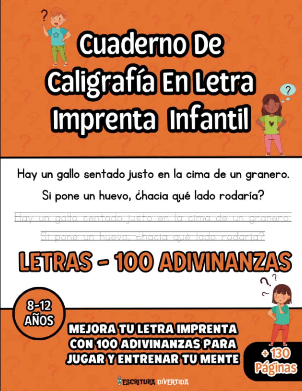 Cuaderno de caligrafía en letra imprenta infantil: Mejora tu letra ...