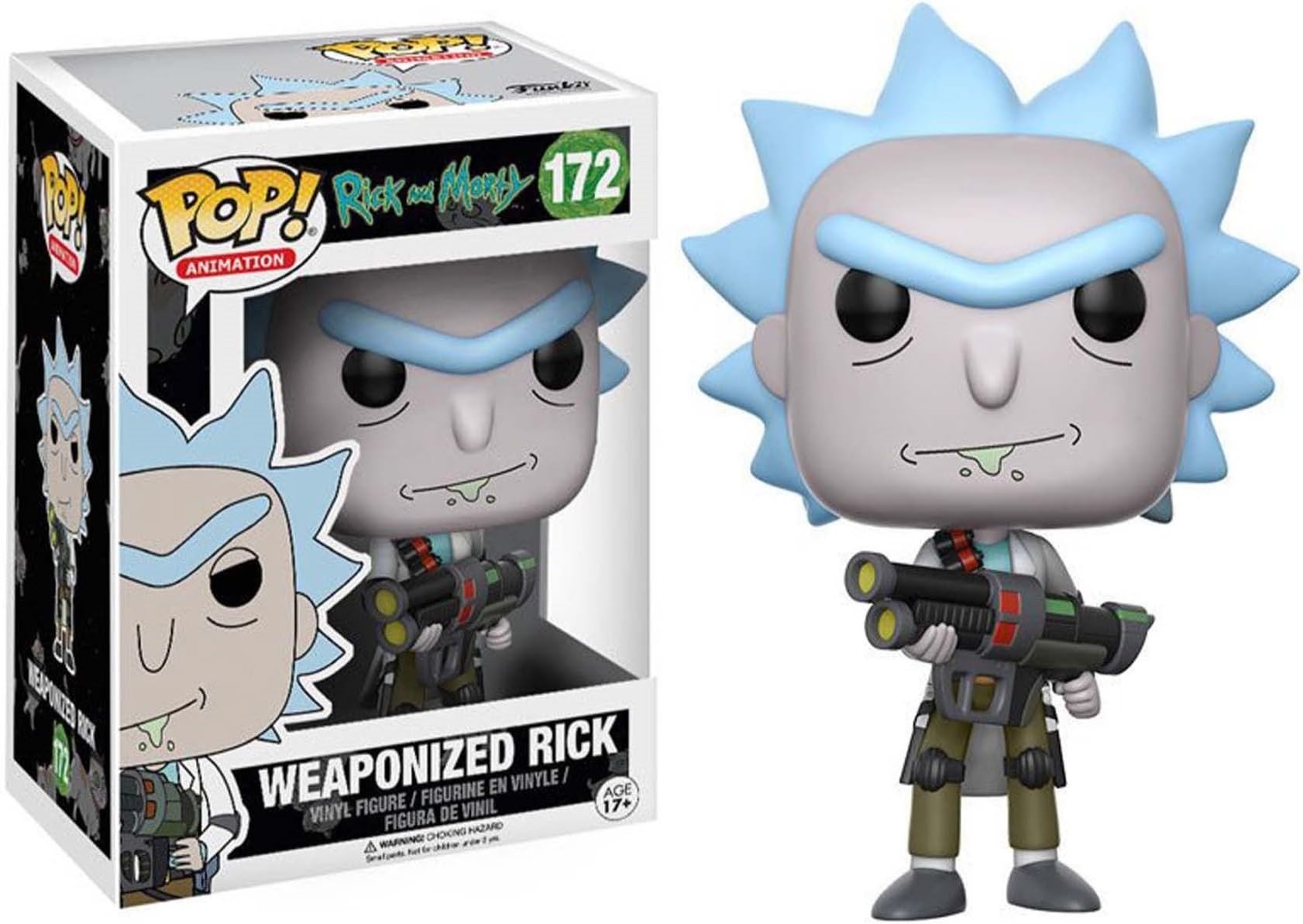 Amazon.com: Funko Action Figure: Rick and Morty: Pickle Rick ...