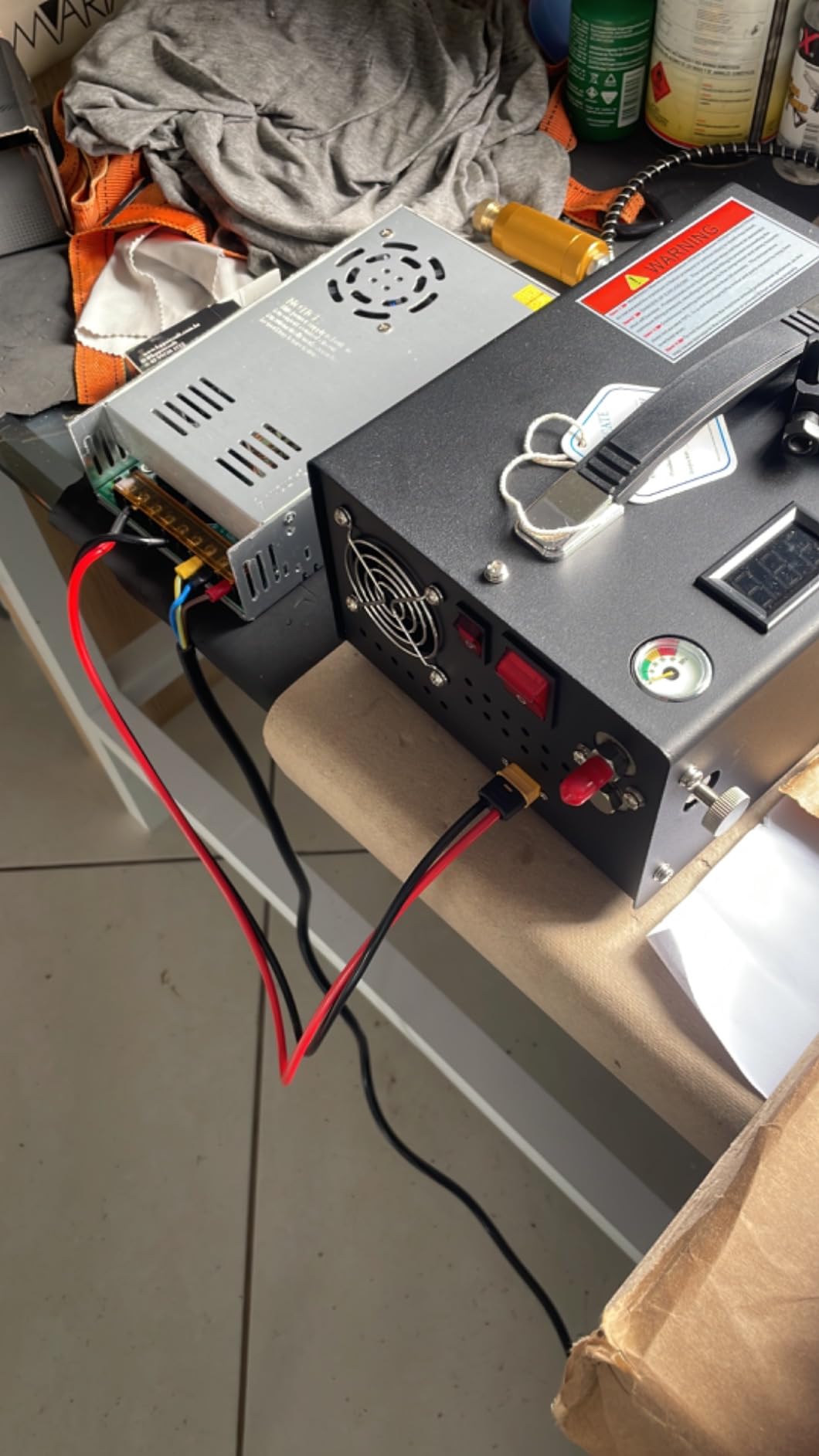 NUOGE Pcp Air Compressor,4500Psi 30Mpa Powered by Car 12V DC or Home ...