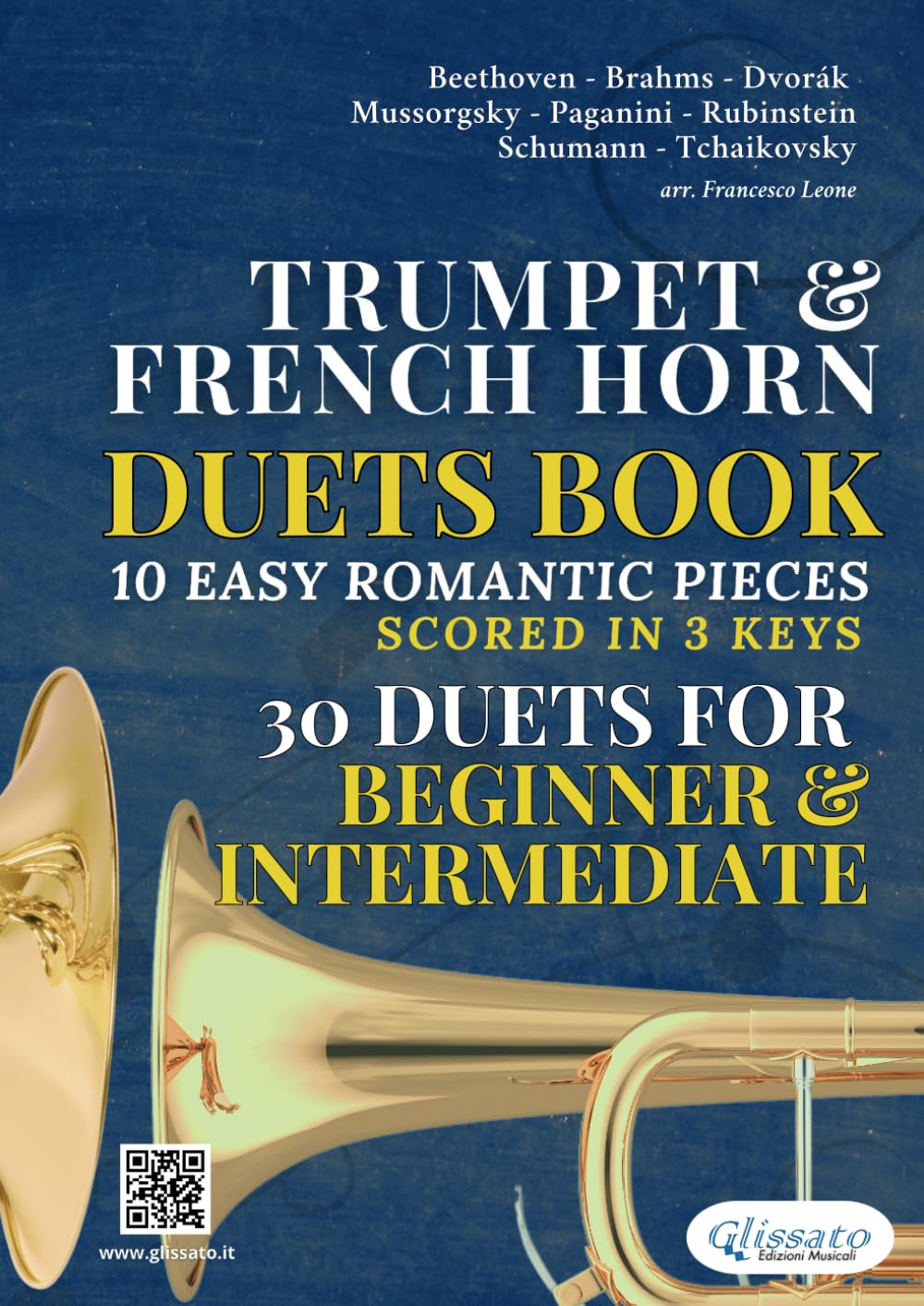 Amazon.com: Bb Trumpet & F Horn duets book | 10 Easy Romantic Pieces ...