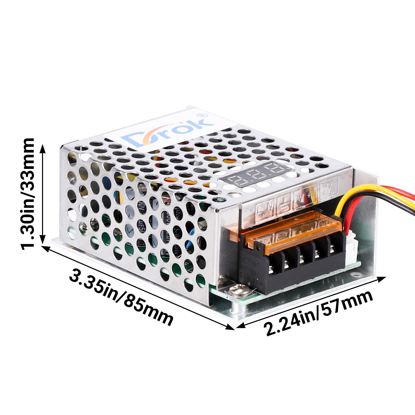 Snapklik.com : 24V Power Supply, AC 110V/220V To DC 0-24V 1A 24W Buck ...