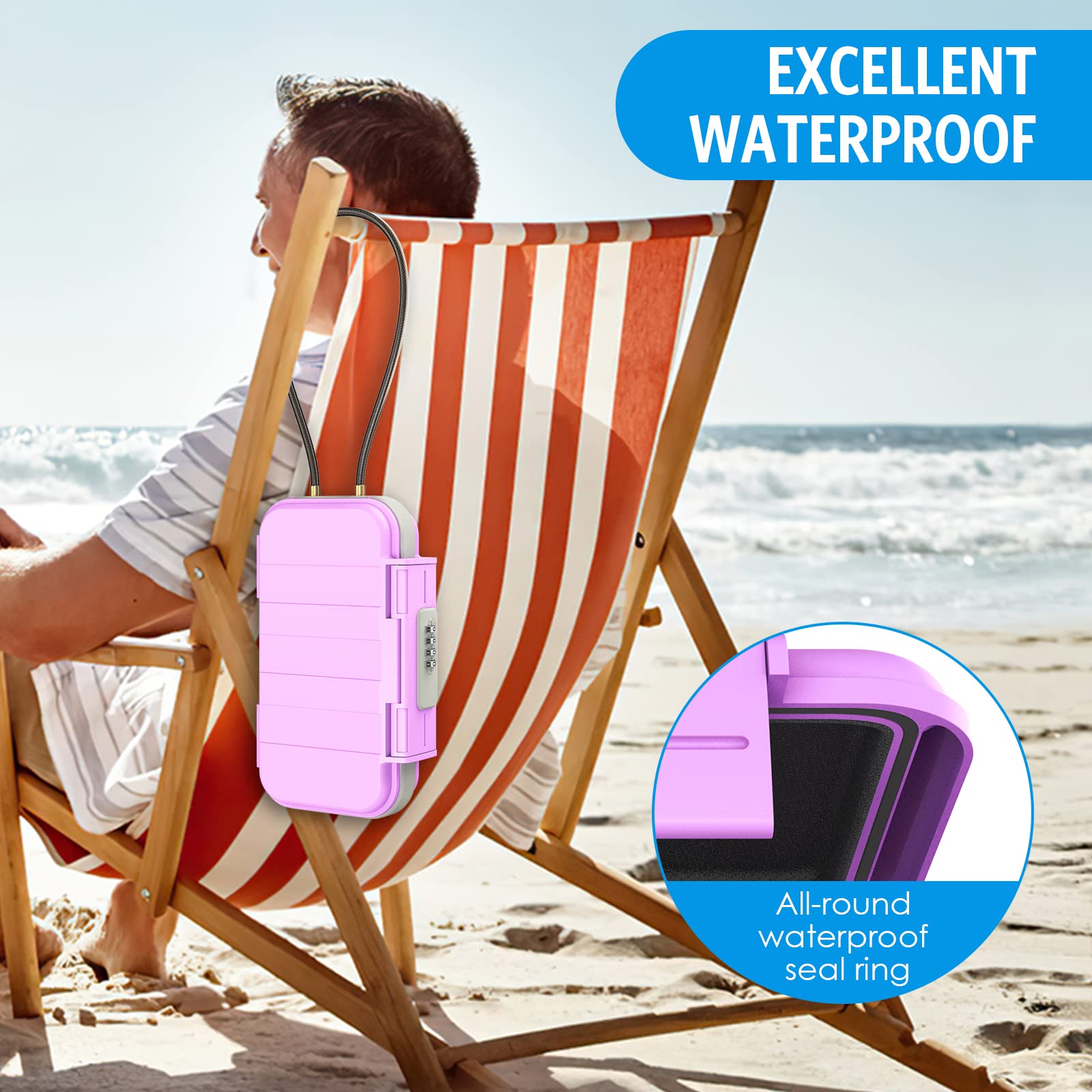 Snapklik.com : AMIR Portable Safe Box, Combination Security Case LockBox