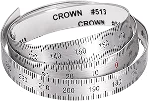 uxcell Center Finding Ruler 250mm-0-250mm Table Sticky Adhesive Tape ...