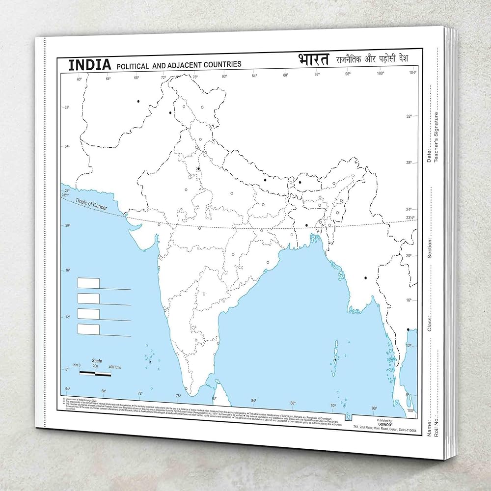India Political Map Hd Blank Premium Photo | India New Delhi Capital