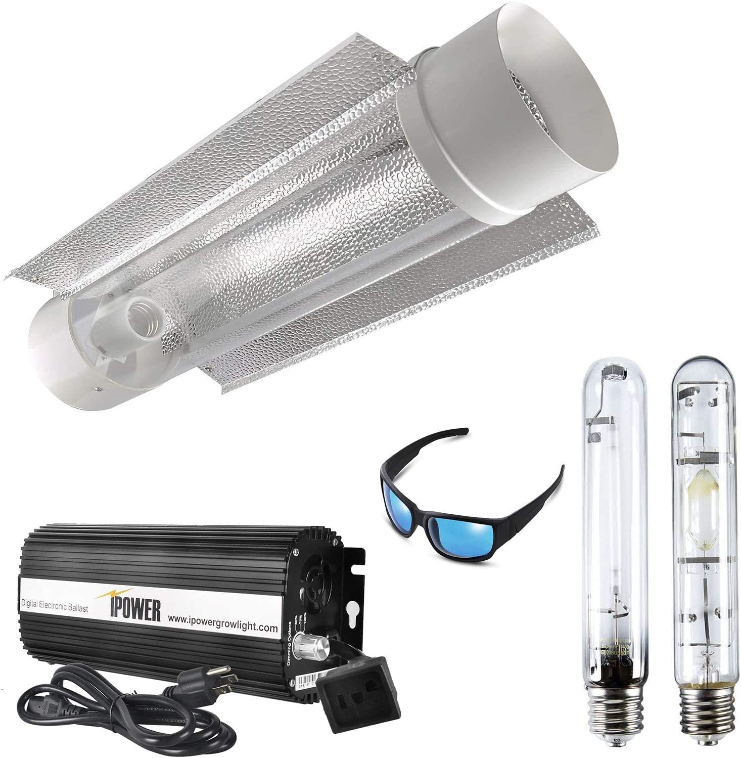Amazon.com : iPower 6 Inch Cool Tube Reflector and 400 Watt HPS MH ...
