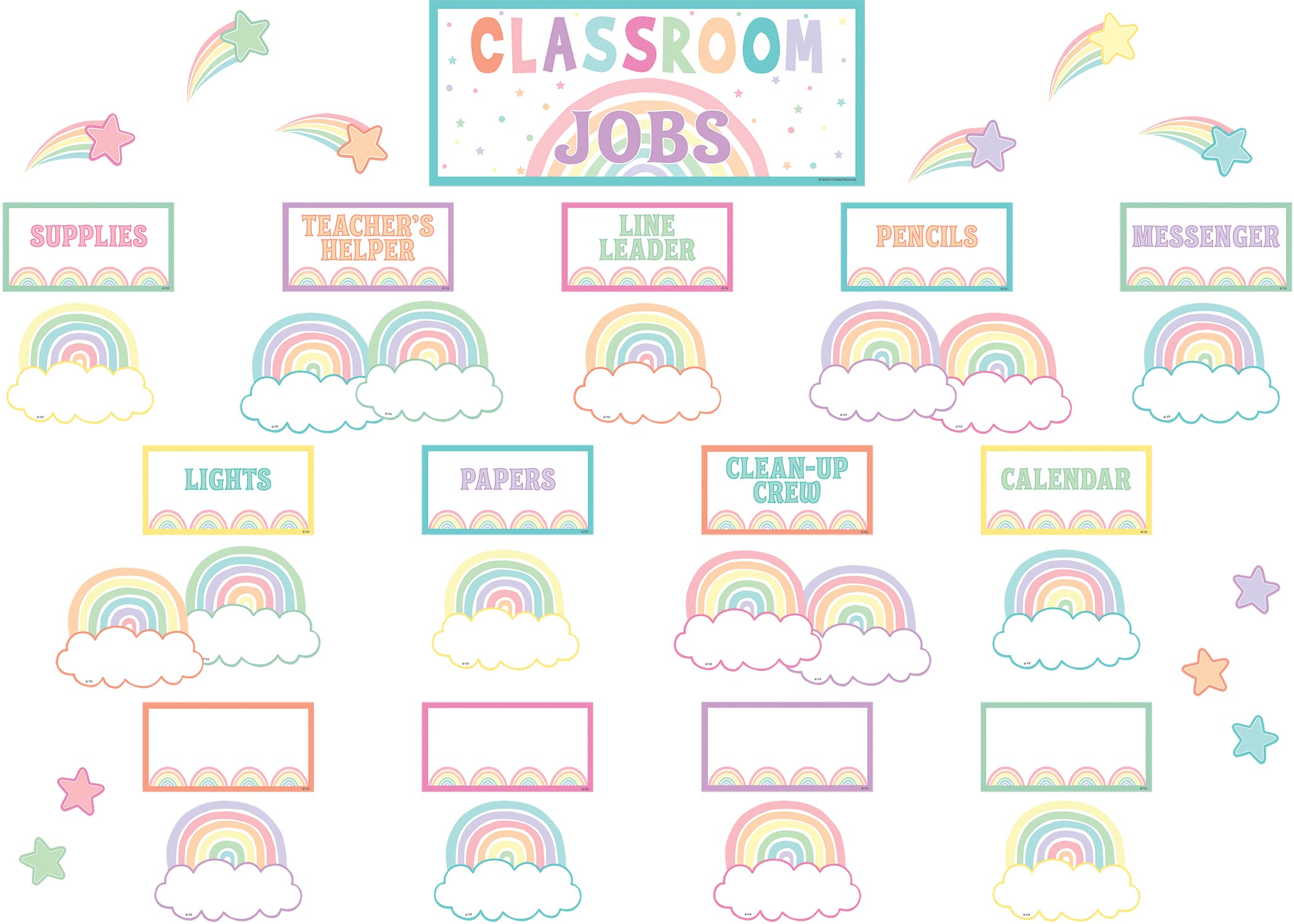 Amazon.com : Teacher Created Resources Pastel Pop Classroom Jobs Mini ...