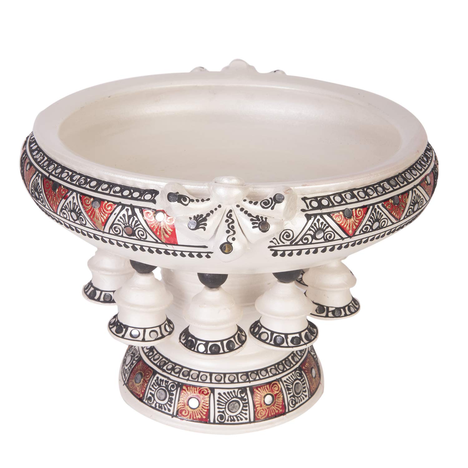 Amazon.com : Handmade Terracotta Decorative Flower Pot/Uruli/Urli with ...