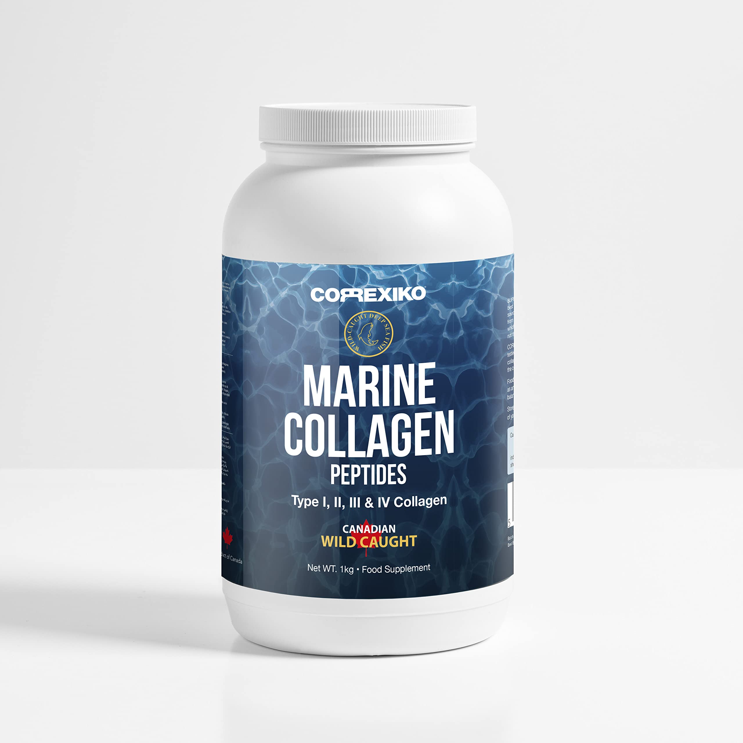 Buy Hydrolyzed Marine Collagen Peptides Powder. Canadian Wild-Caught ...