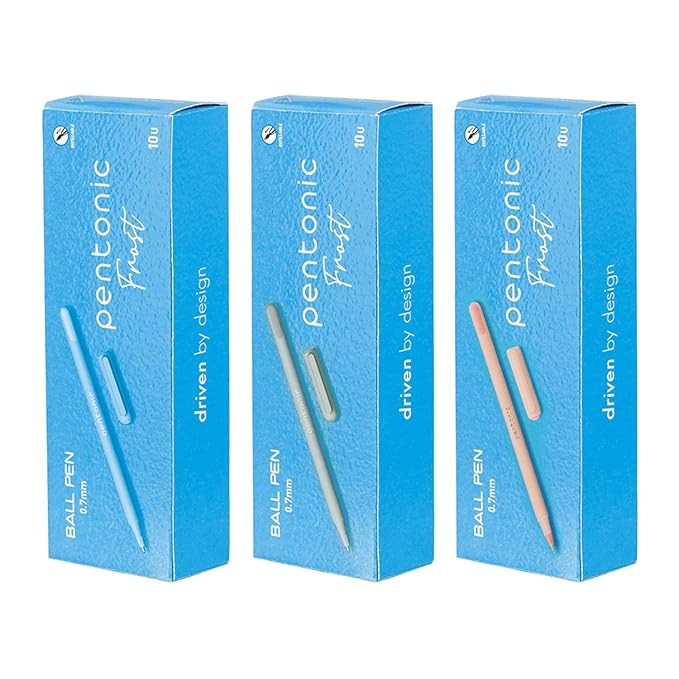 Pentonic Frost Ball Point Pen | Tip Size 0.7 mm | Click Off Mechanism ...