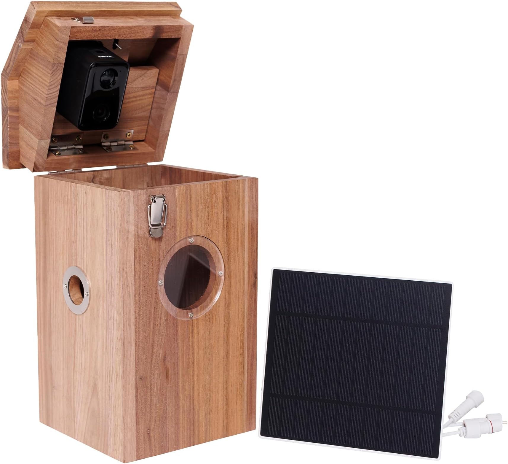 Solar-Powered Smart Bird Box with HD Camera - Weatherproof AI Bird ...
