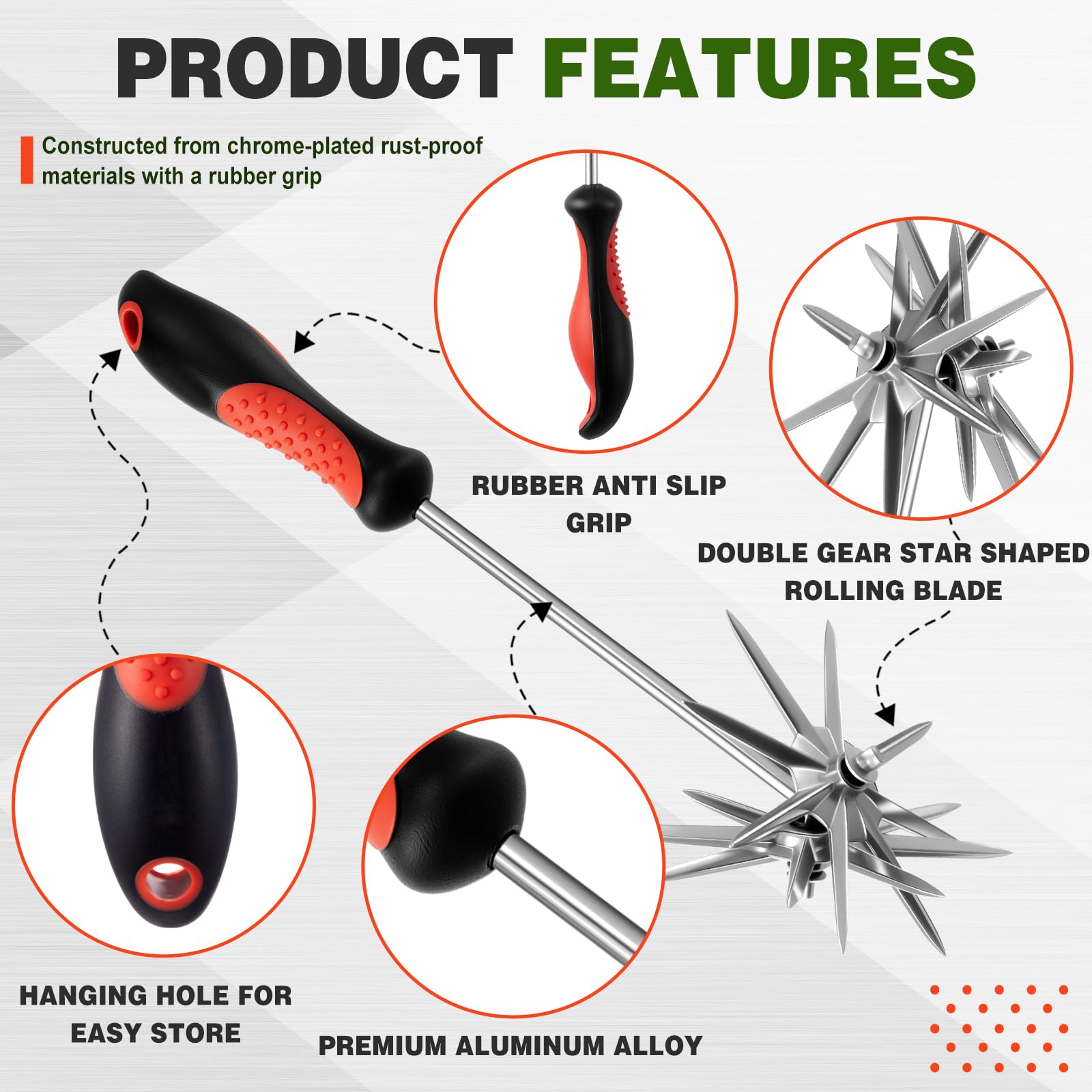 Snapklik.com : 2 Pack Hand Cultivator Tiller Garden Tool Manual Rotary ...