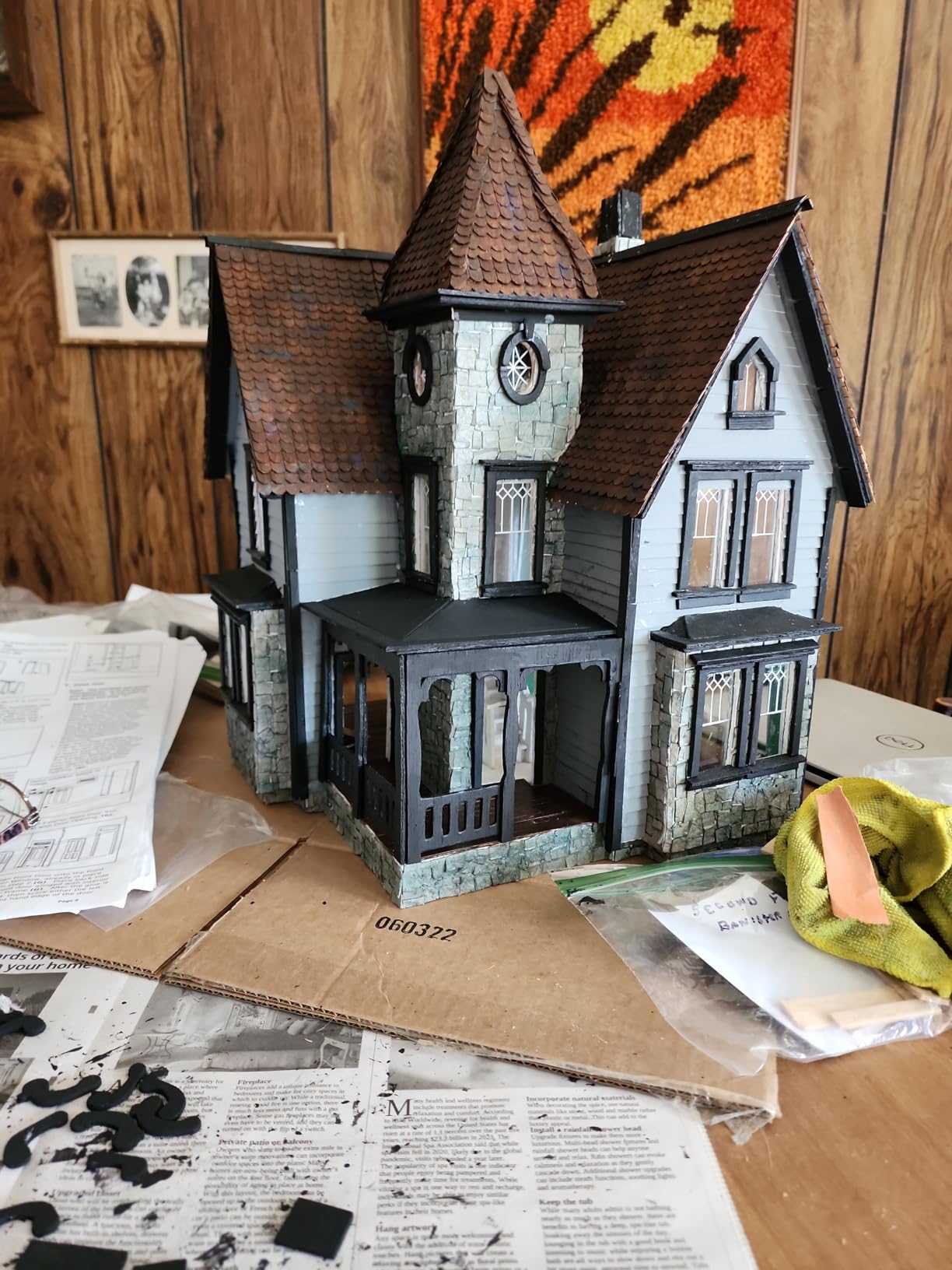 $15/mo - Finance Greenleaf Fairfield Dollhouse Kit - 1/24 Scale | Buy ...